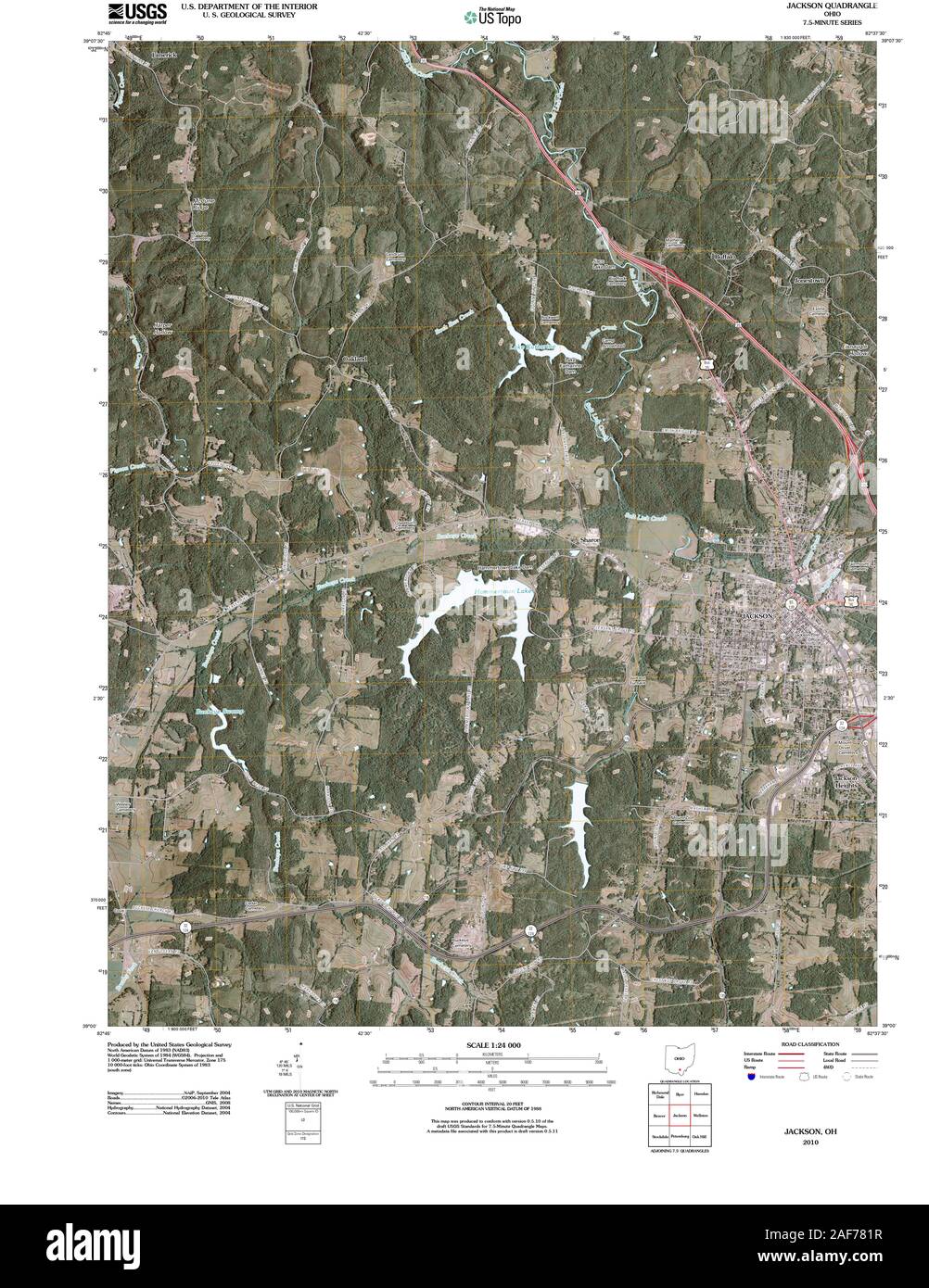 Jackson ohio map hi-res stock photography and images - Alamy