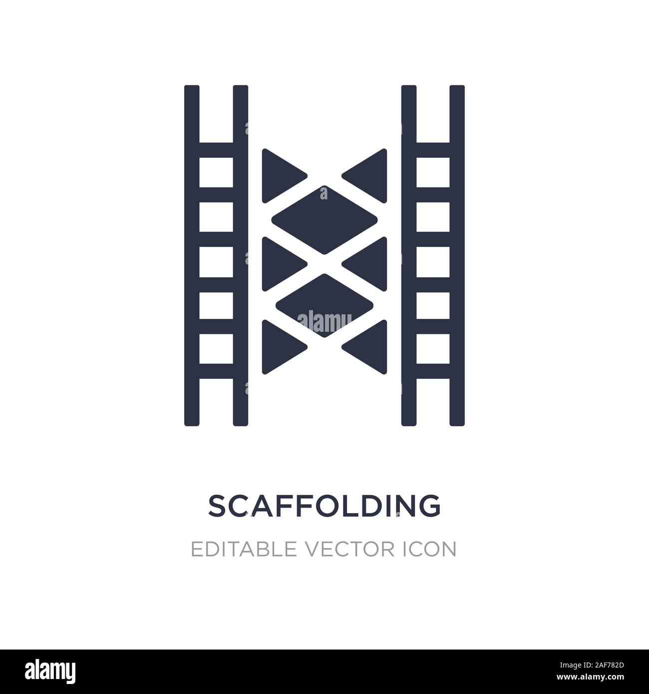 scaffolding icon on white background. Simple element illustration from ...