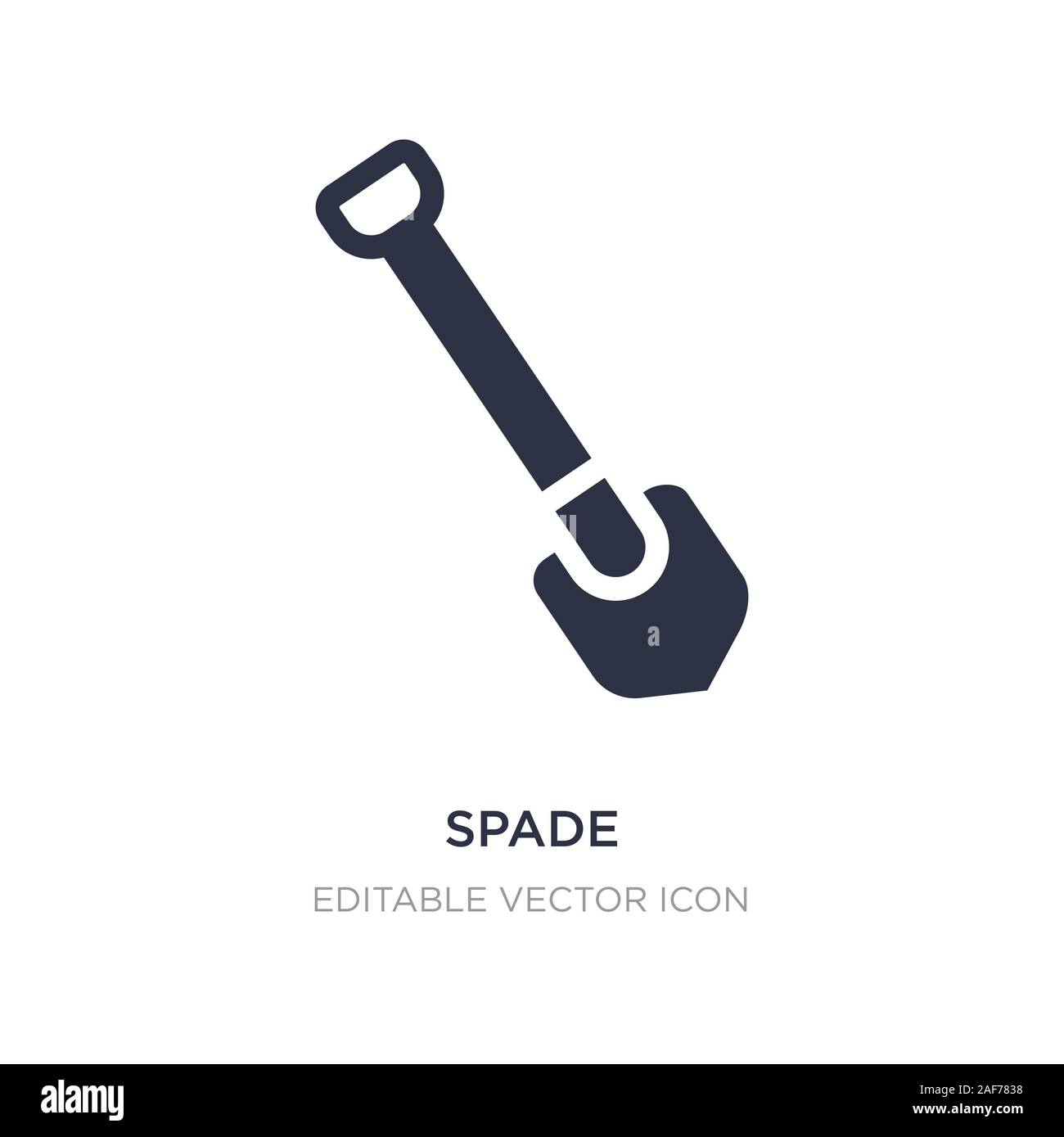 spade icon on white background. Simple element illustration from ...