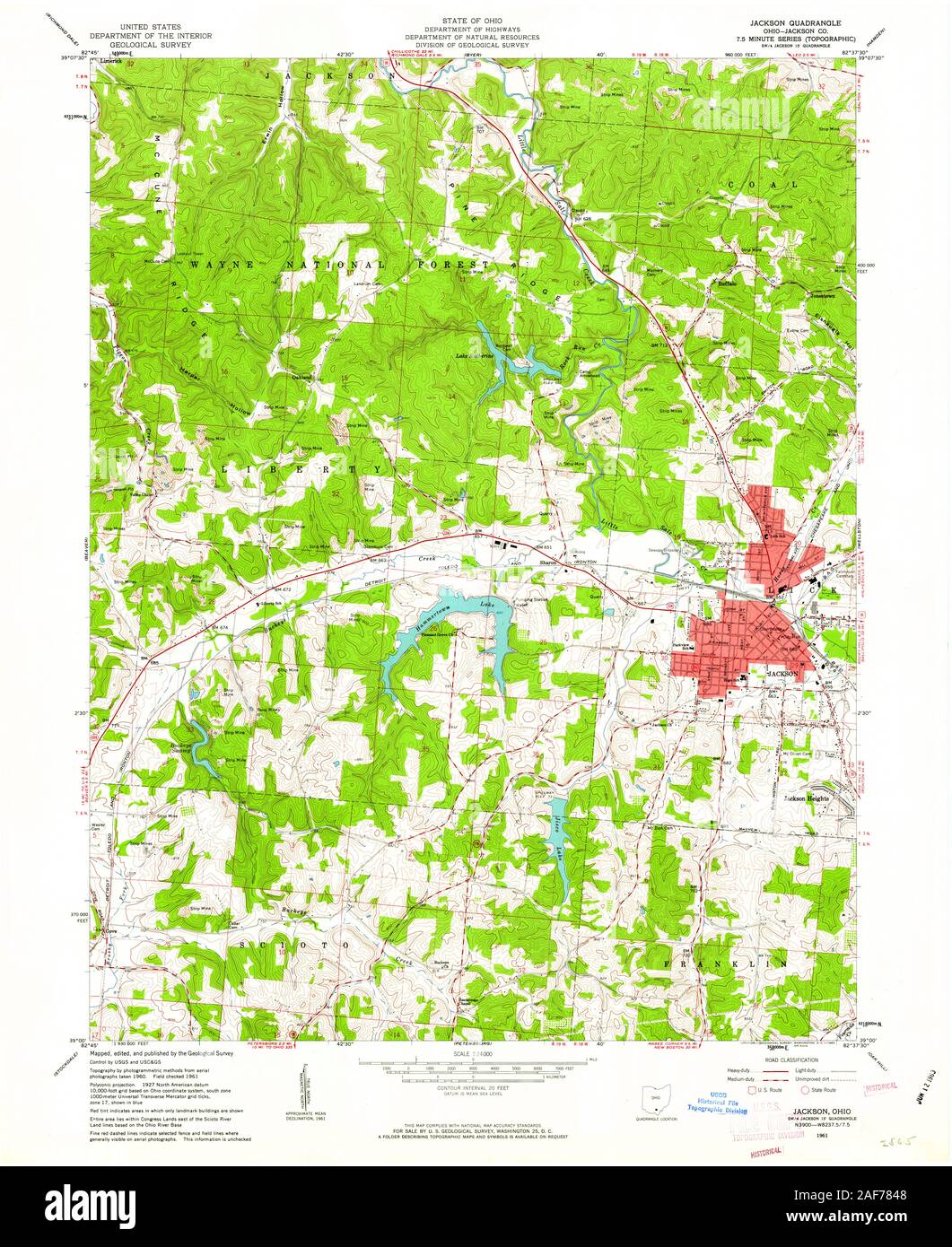 Jackson ohio map hi-res stock photography and images - Alamy