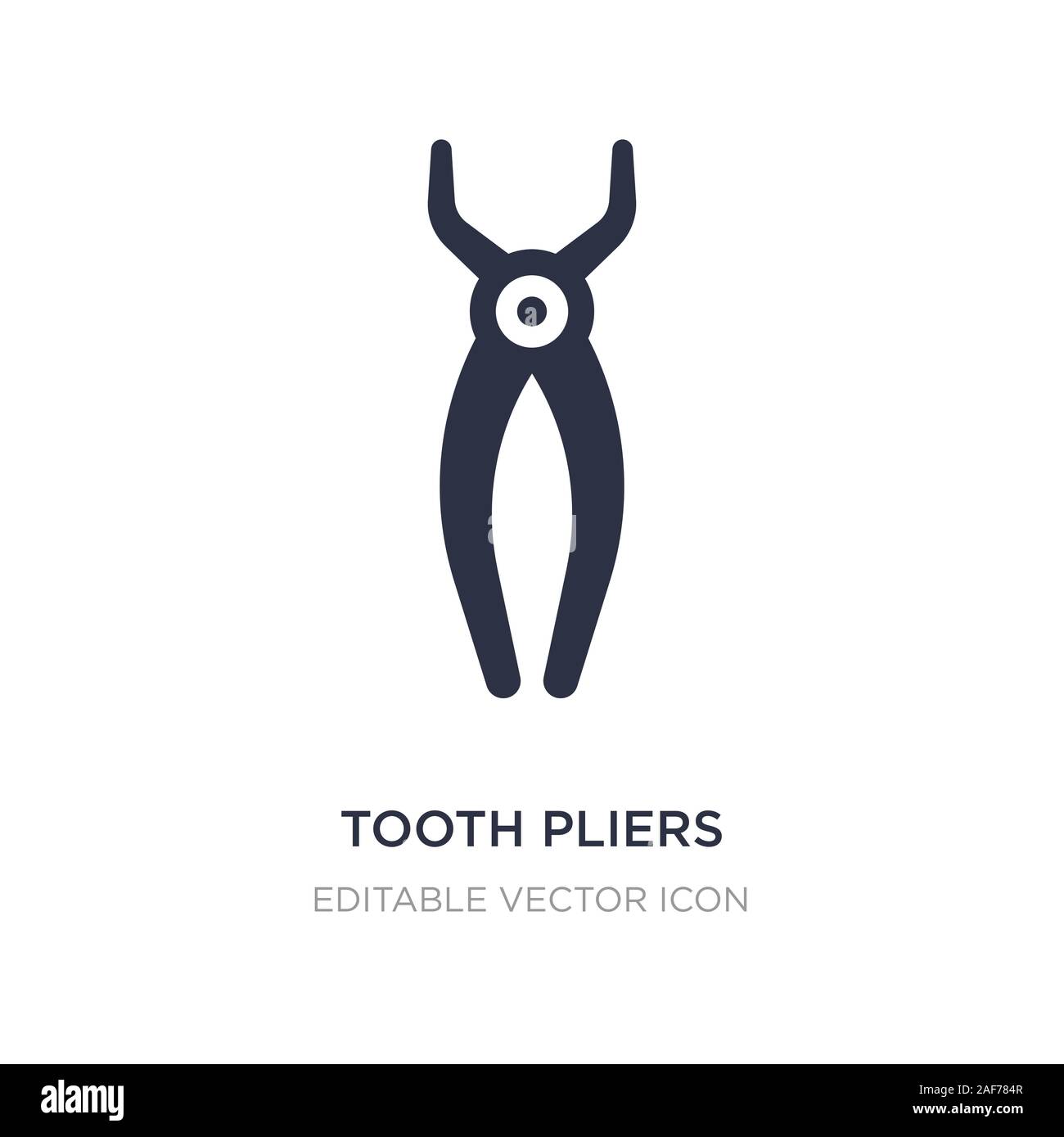 tooth pliers icon on white background. Simple element illustration from ...