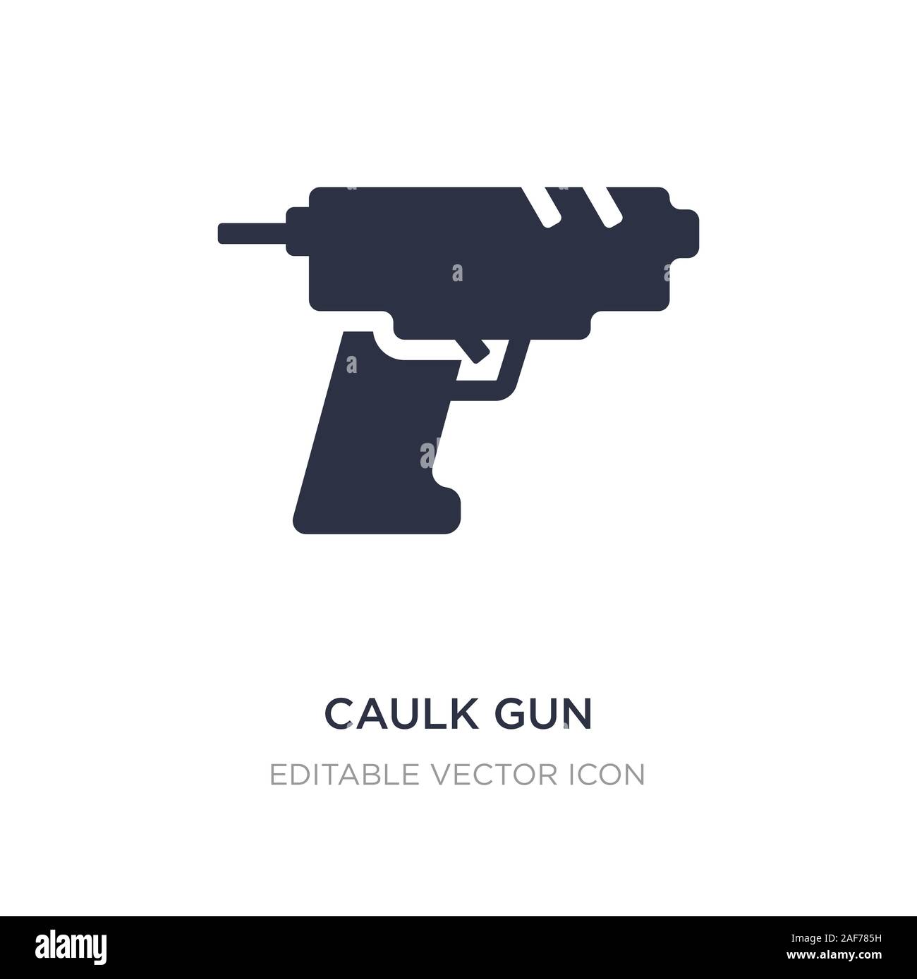 caulk gun icon on white background. Simple element illustration from ...