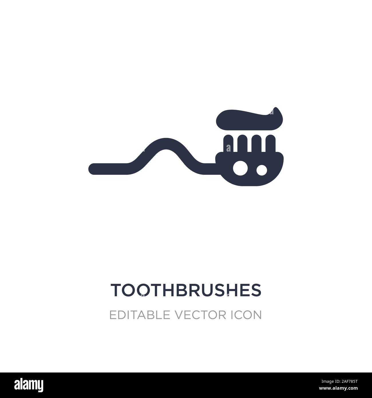 toothbrushes icon on white background. Simple element illustration from ...
