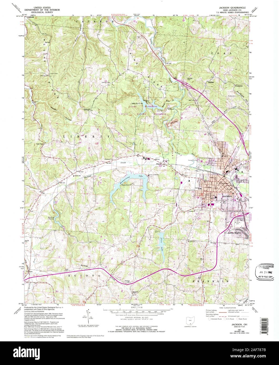 Jackson ohio map hi-res stock photography and images - Alamy