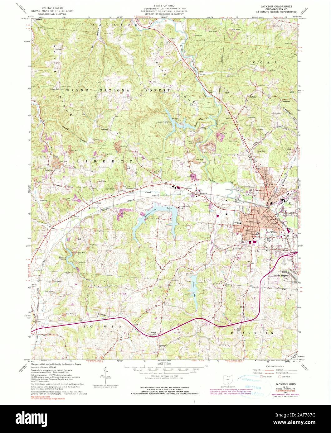 Jackson ohio map hi-res stock photography and images - Alamy
