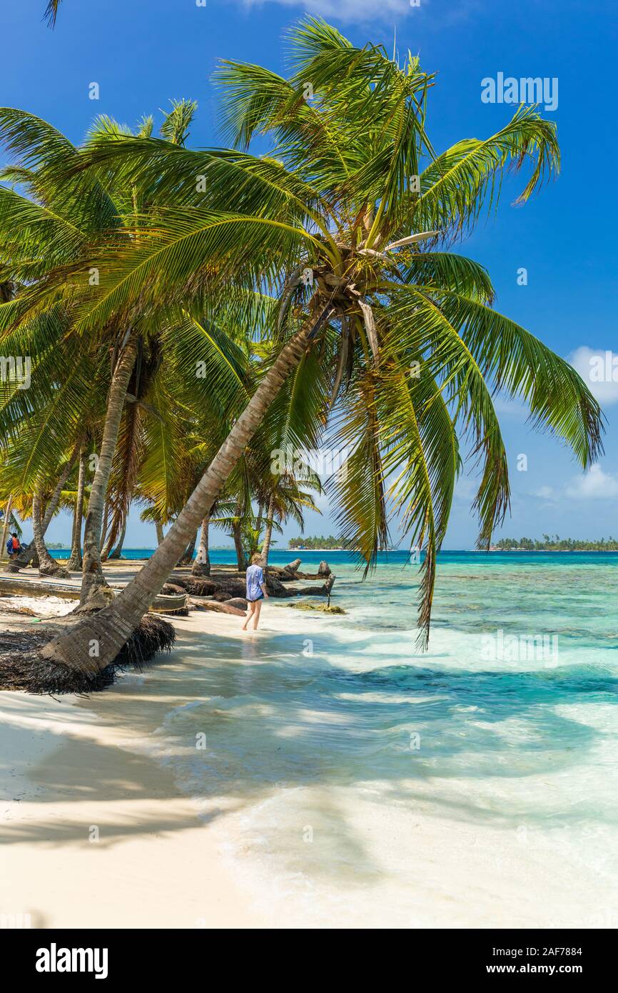 Beaches of San Blas Islands Panama Stock Photo - Alamy