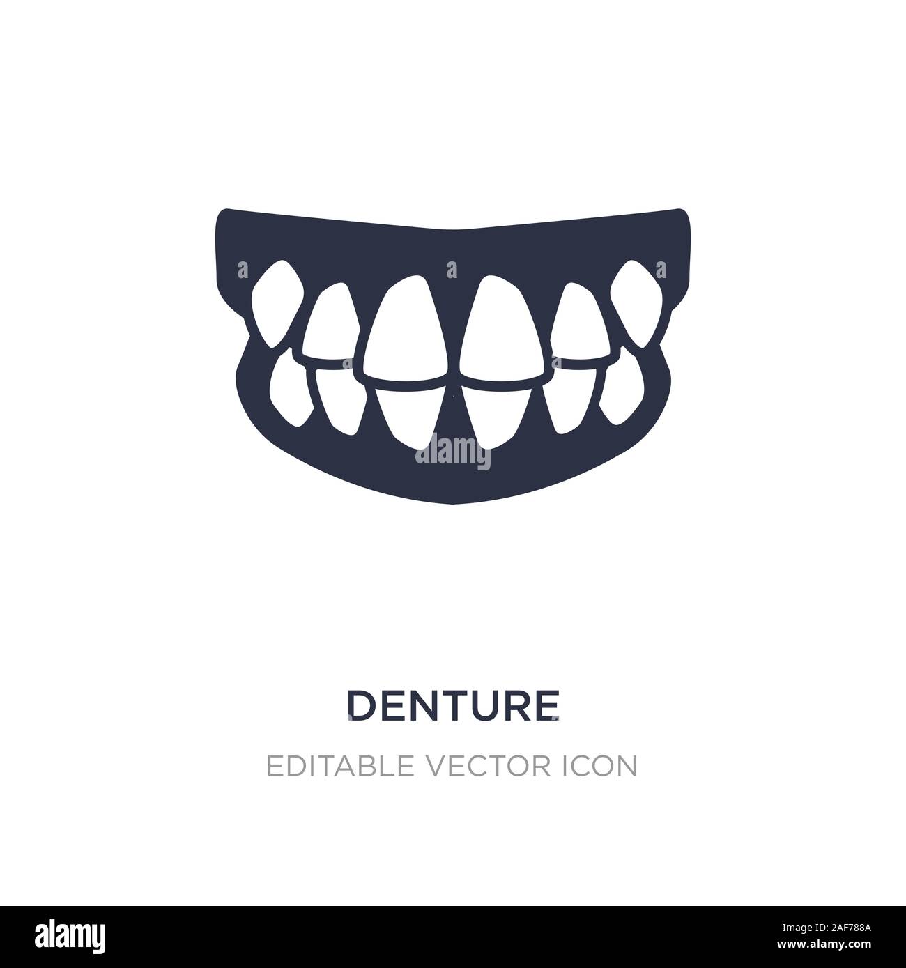 denture icon on white background. Simple element illustration from ...