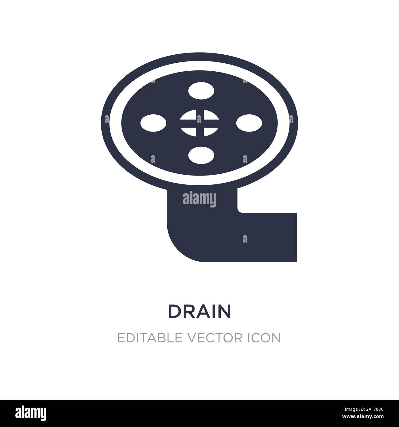 drain icon on white background. Simple element illustration from ...