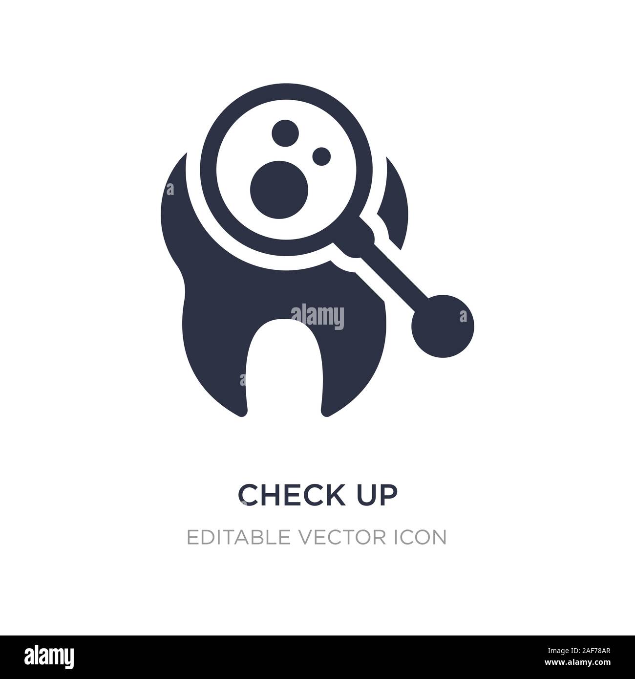 check up icon on white background. Simple element illustration from ...