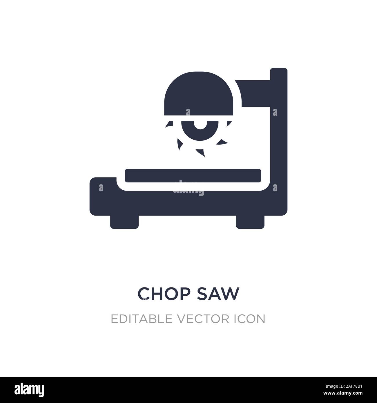 chop saw icon on white background. Simple element illustration from ...