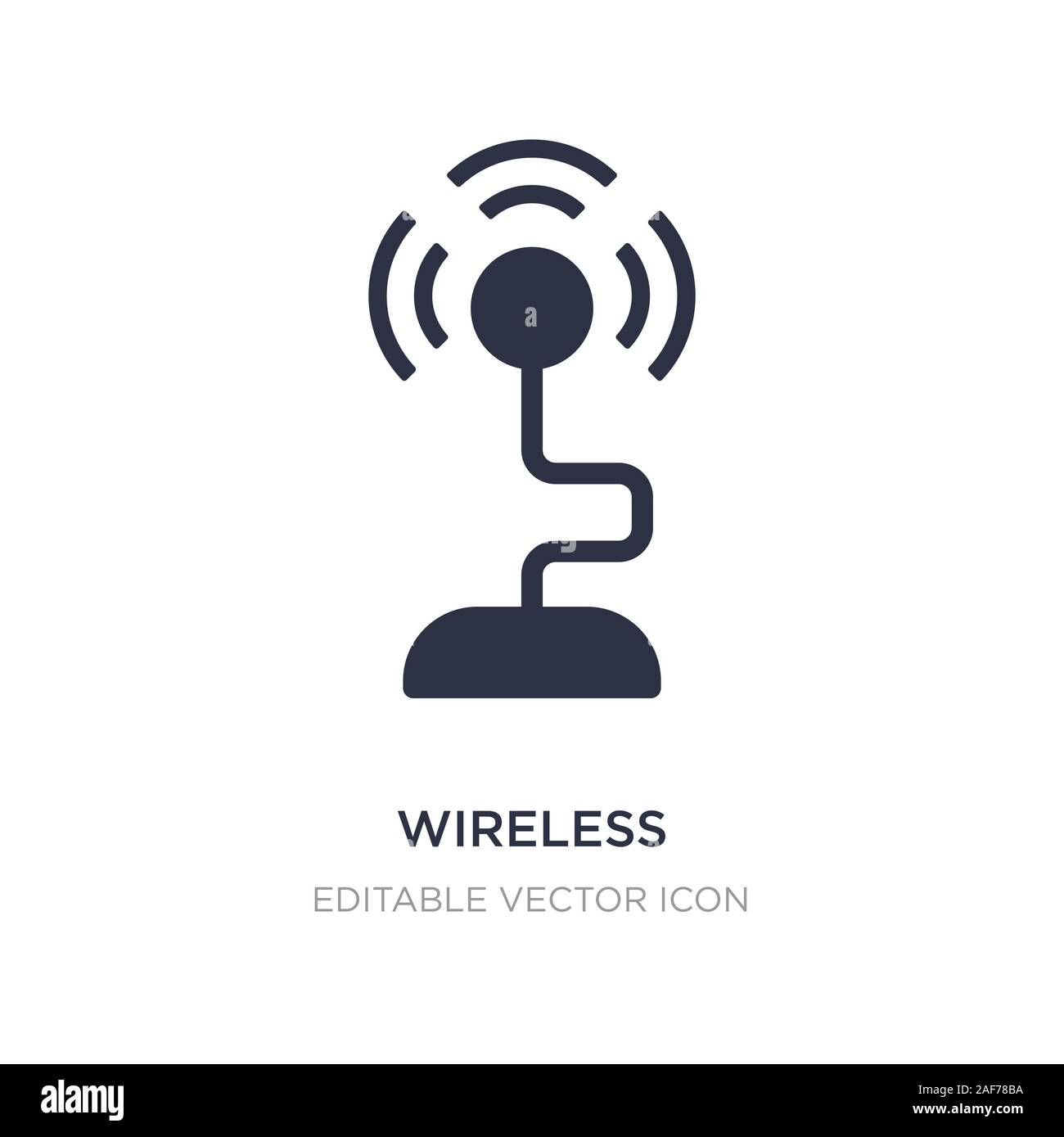 wireless internet connection icon on white background. Simple element ...