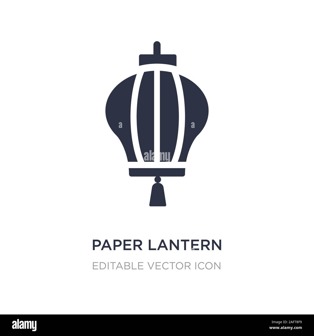 paper lantern icon on white background. Simple element illustration ...