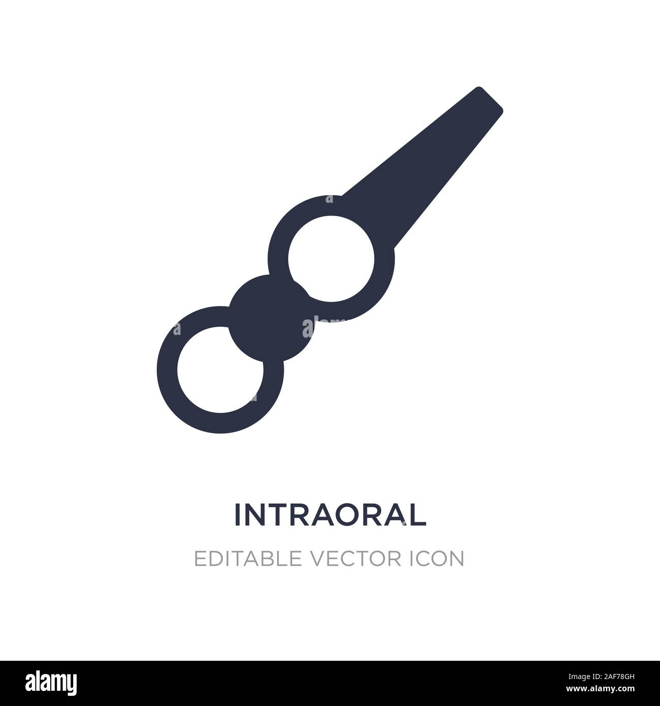 intraoral icon on white background. Simple element illustration from ...
