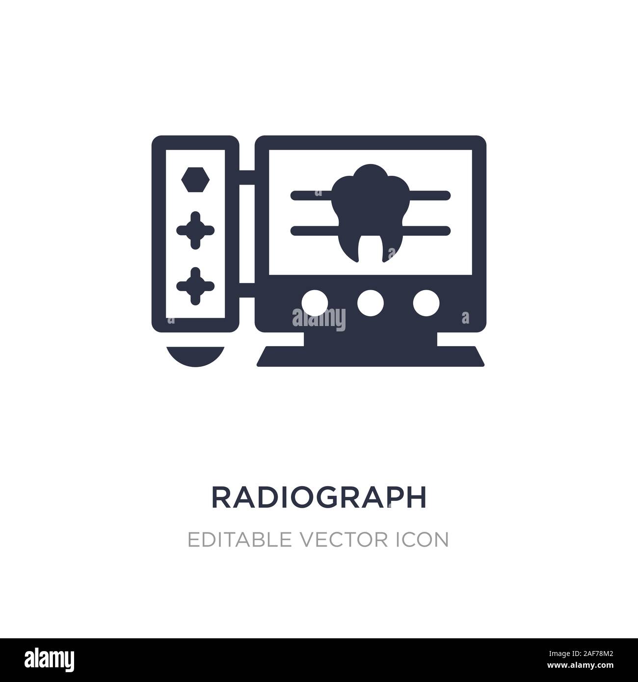 radiograph icon on white background. Simple element illustration from ...