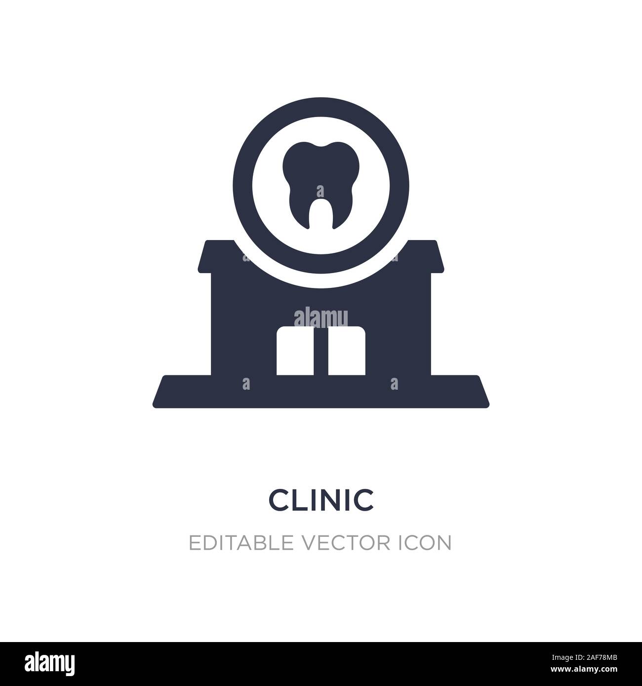 clinic icon on white background. Simple element illustration from ...