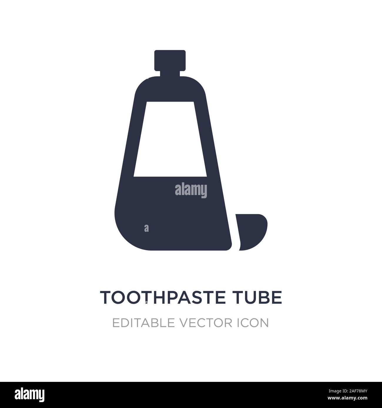 toothpaste tube icon on white background. Simple element illustration ...