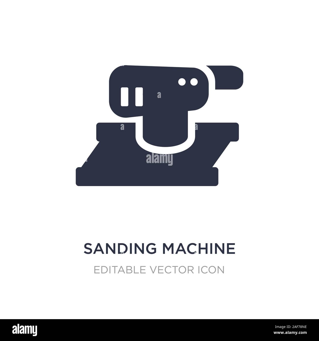 sanding machine icon on white background. Simple element illustration ...