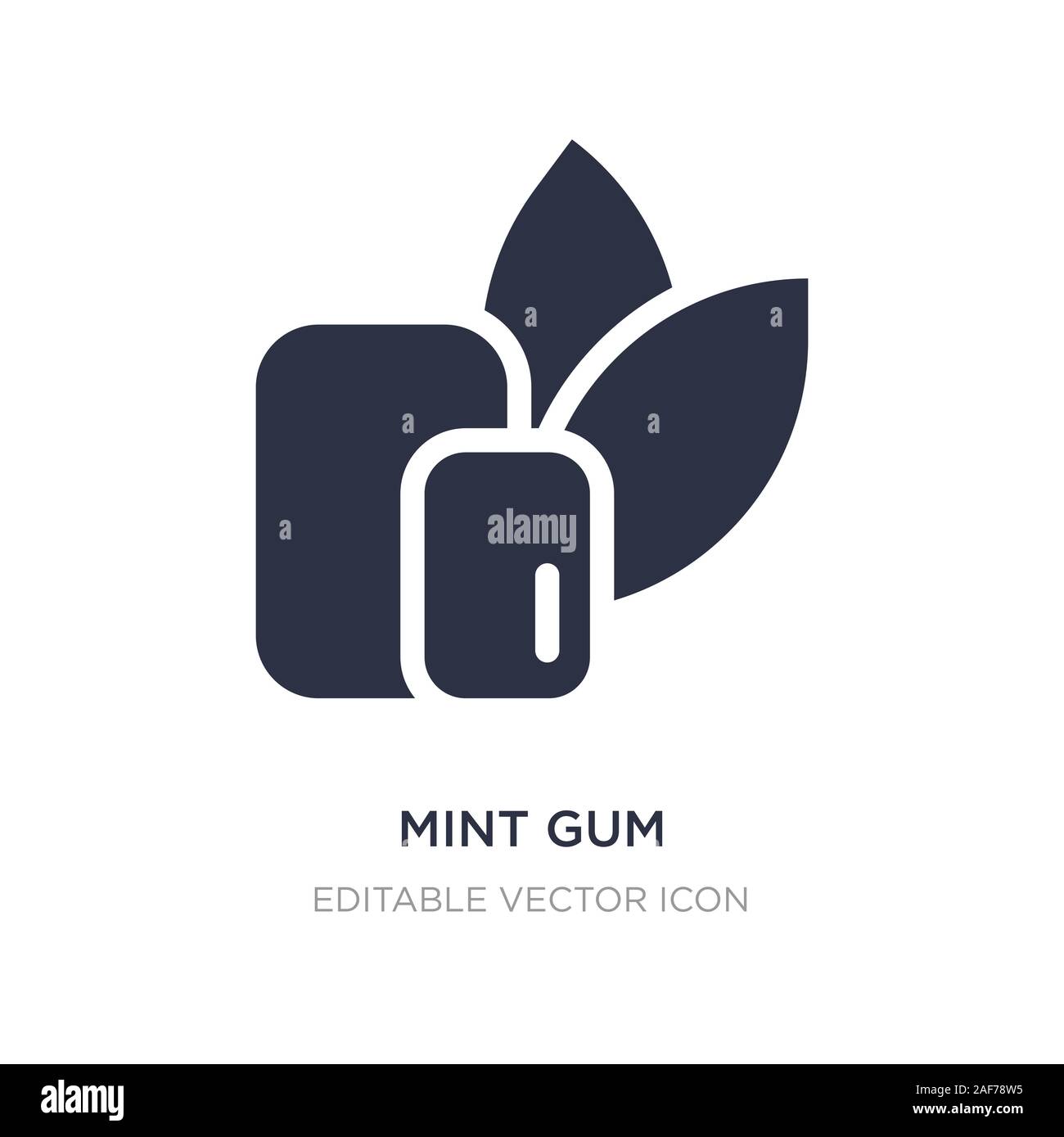 mint gum icon on white background. Simple element illustration from ...