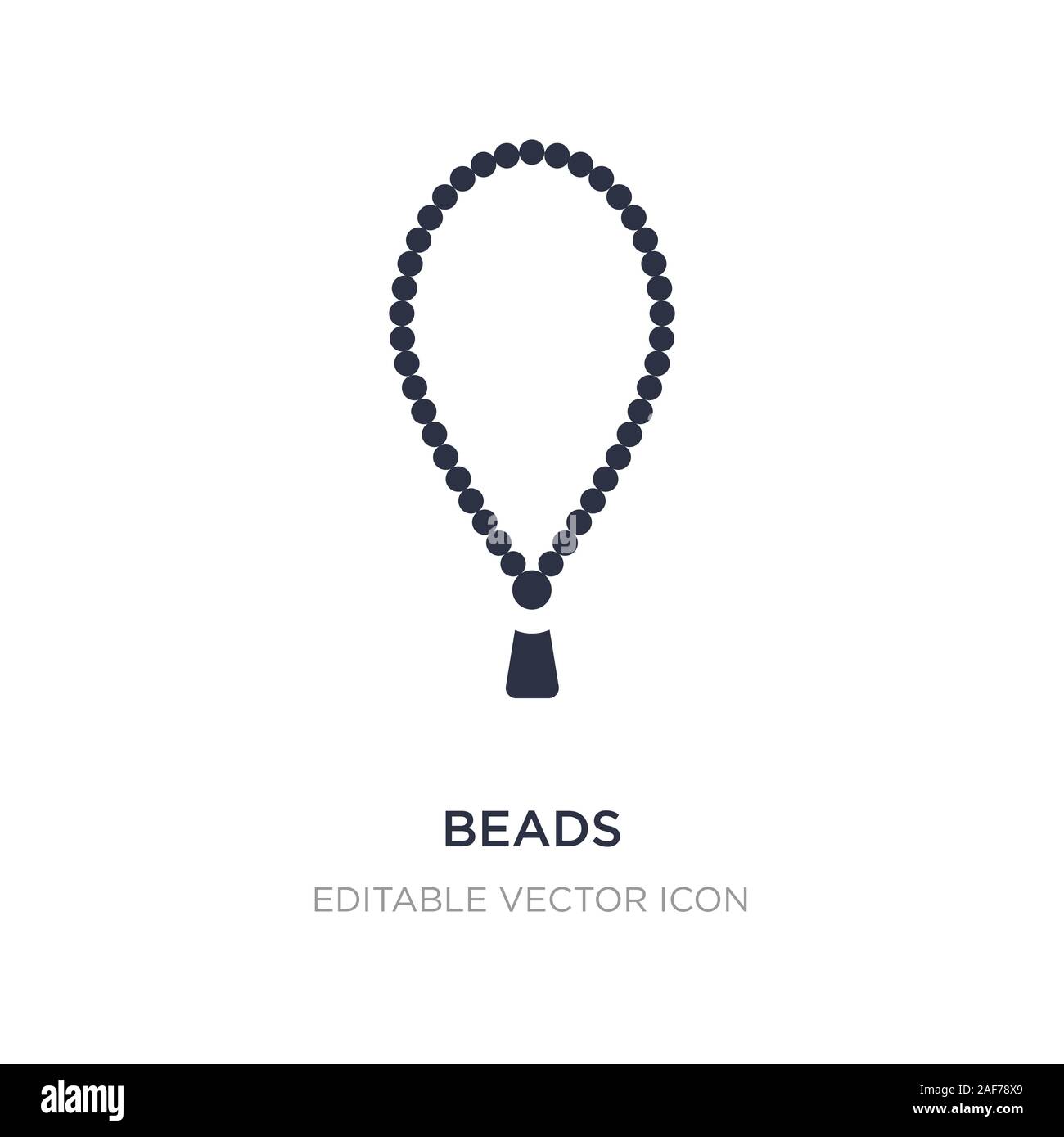 beads icon on white background. Simple element illustration from ...