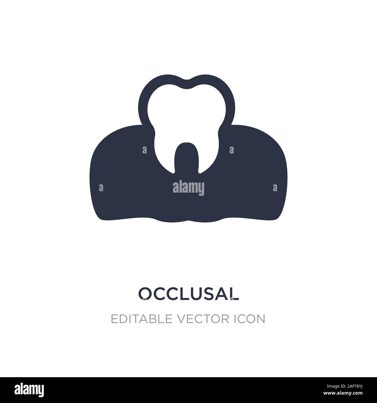 occlusal icon on white background. Simple element illustration from ...