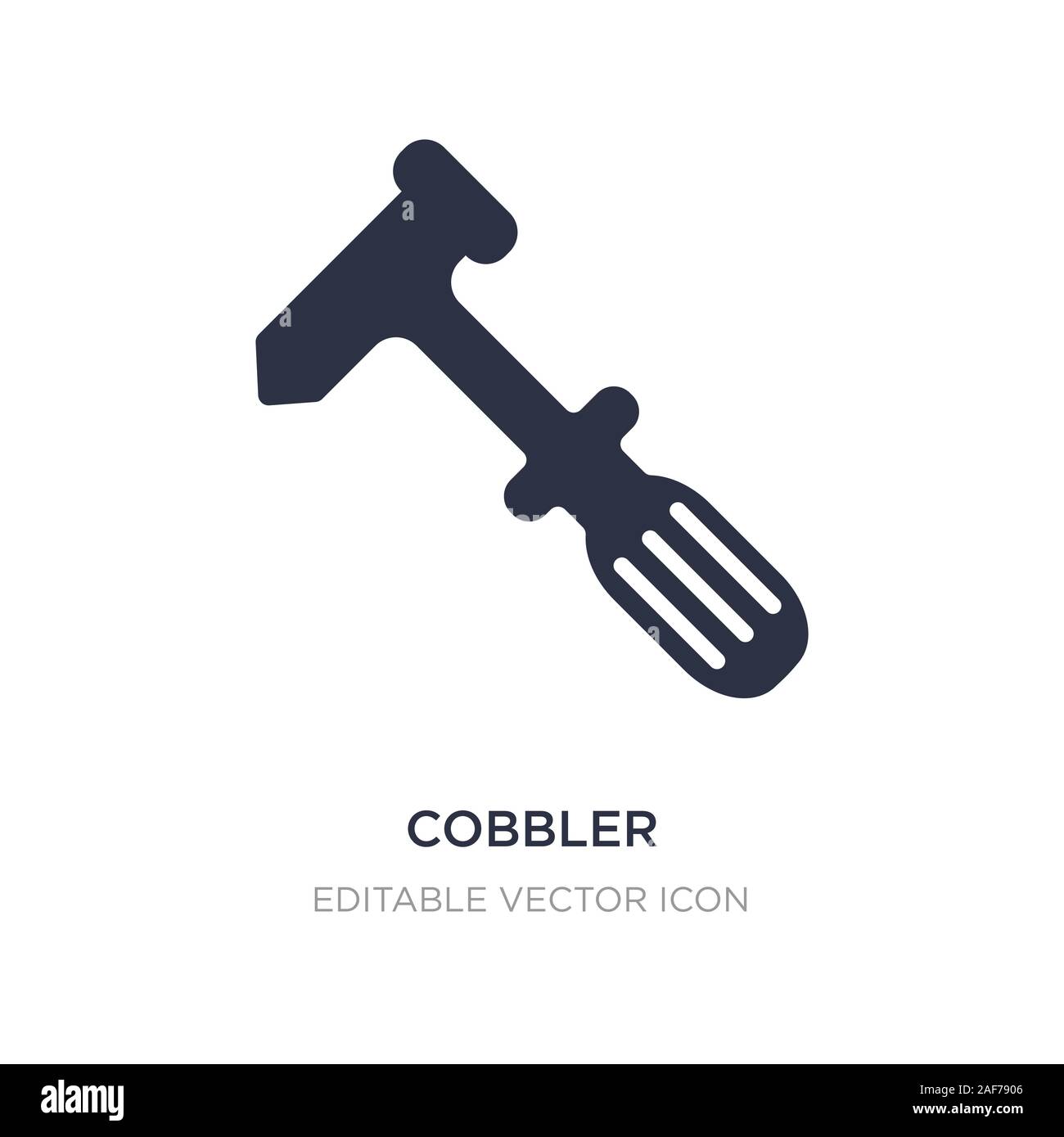 cobbler icon on white background. Simple element illustration from Edit ...