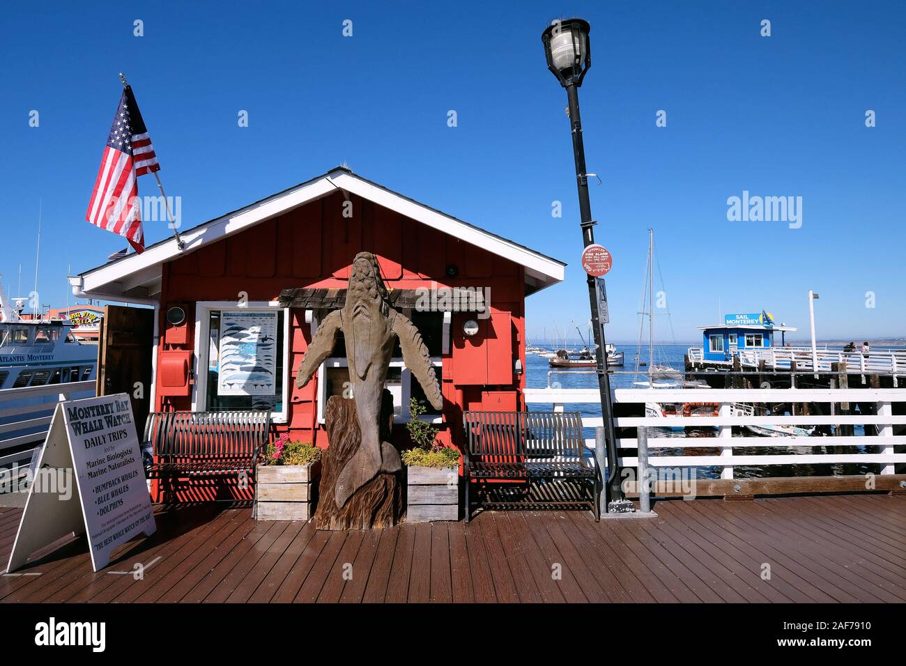 Old Fisherman's Wharf, Cannery Row tourist district, Monterey ...