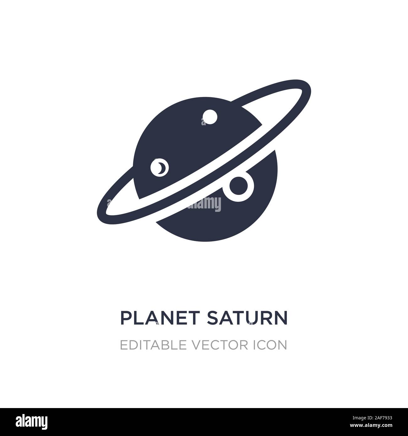 planet saturn icon on white background. Simple element illustration ...