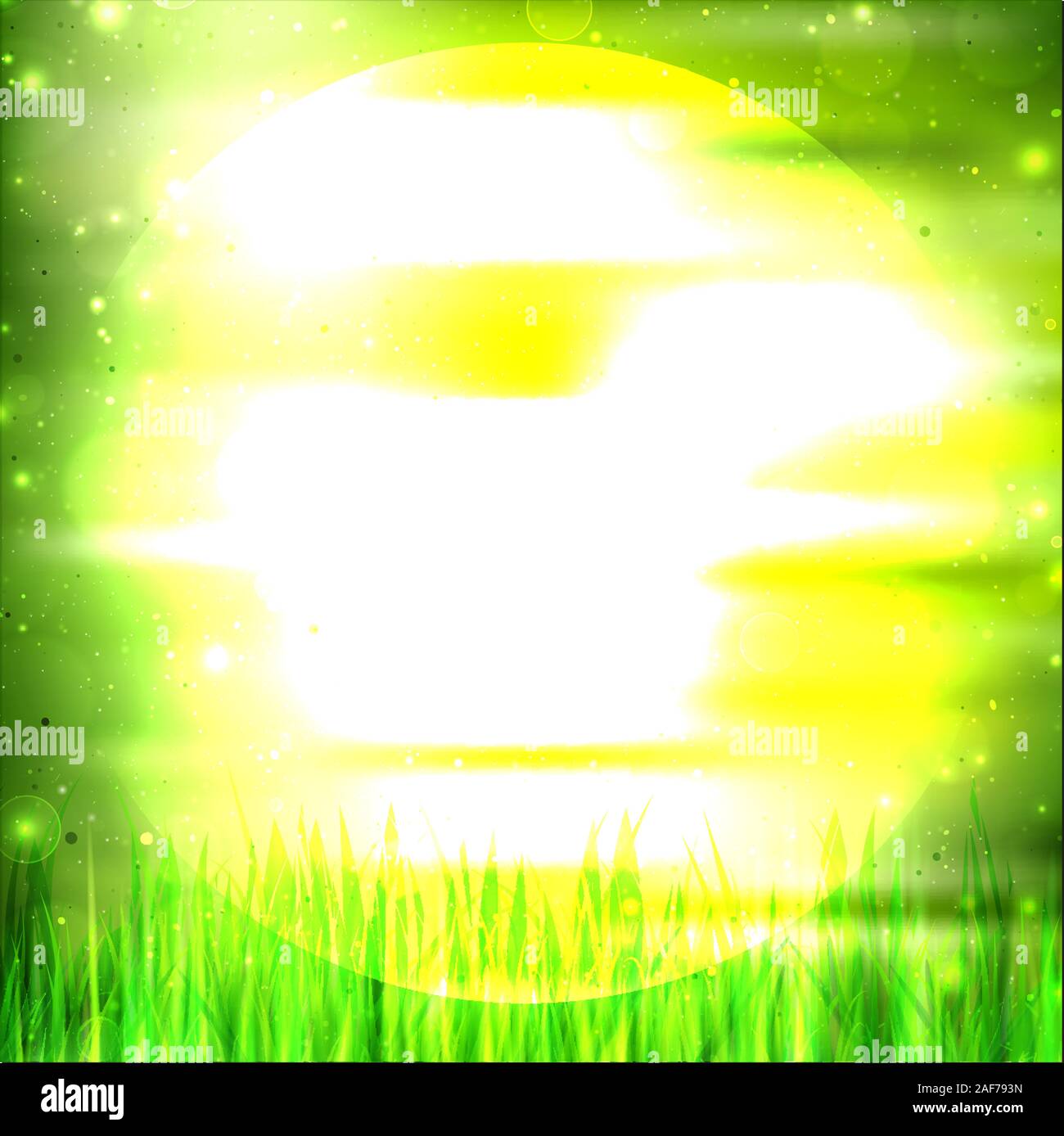 abstract background green, light and sunny , vector Stock Vector Image ...