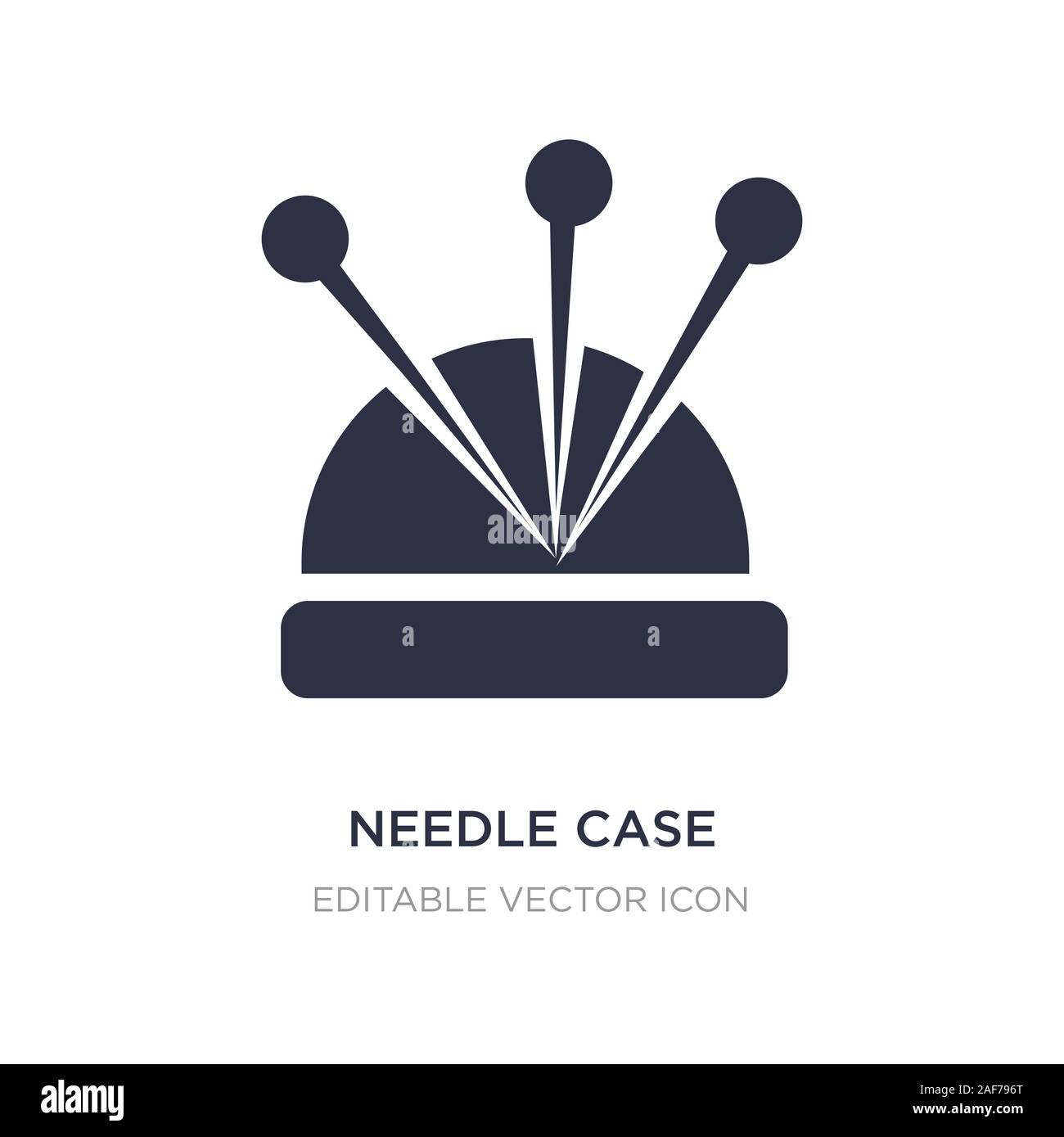 needle case icon on white background. Simple element illustration from ...