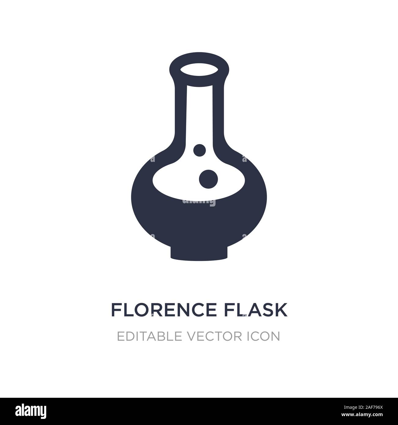 florence flask icon on white background. Simple element illustration ...