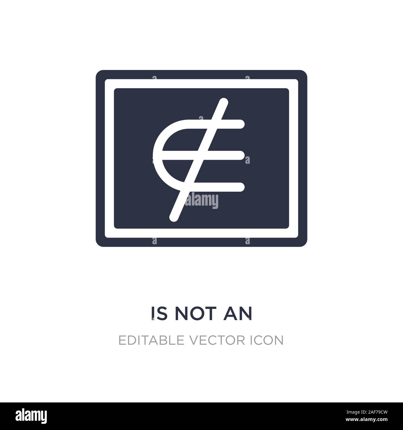 is not an element of icon on white background. Simple element ...