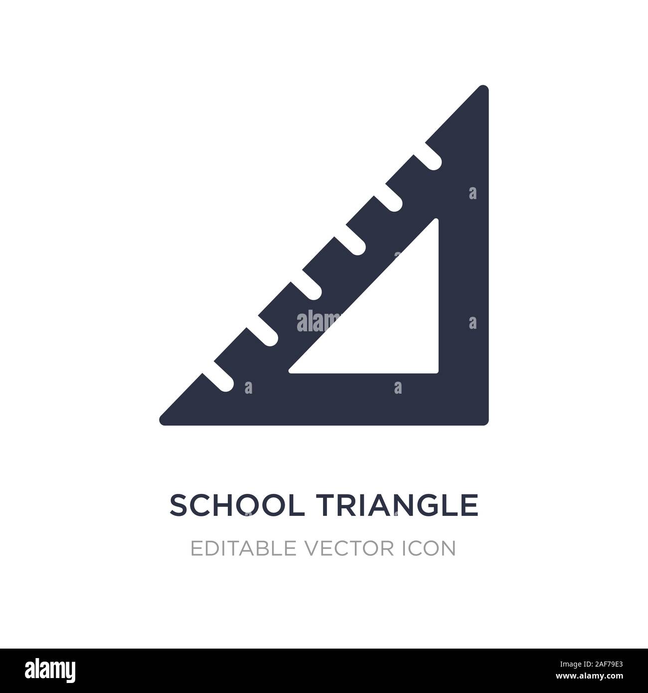 school triangle icon on white background. Simple element illustration ...