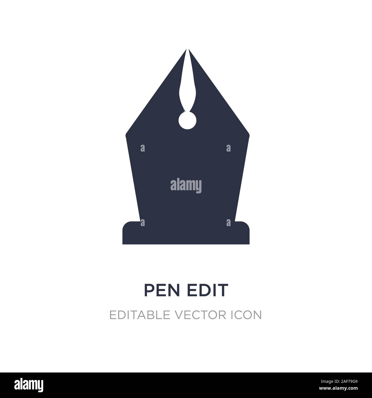 pen edit icon on white background. Simple element illustration from ...