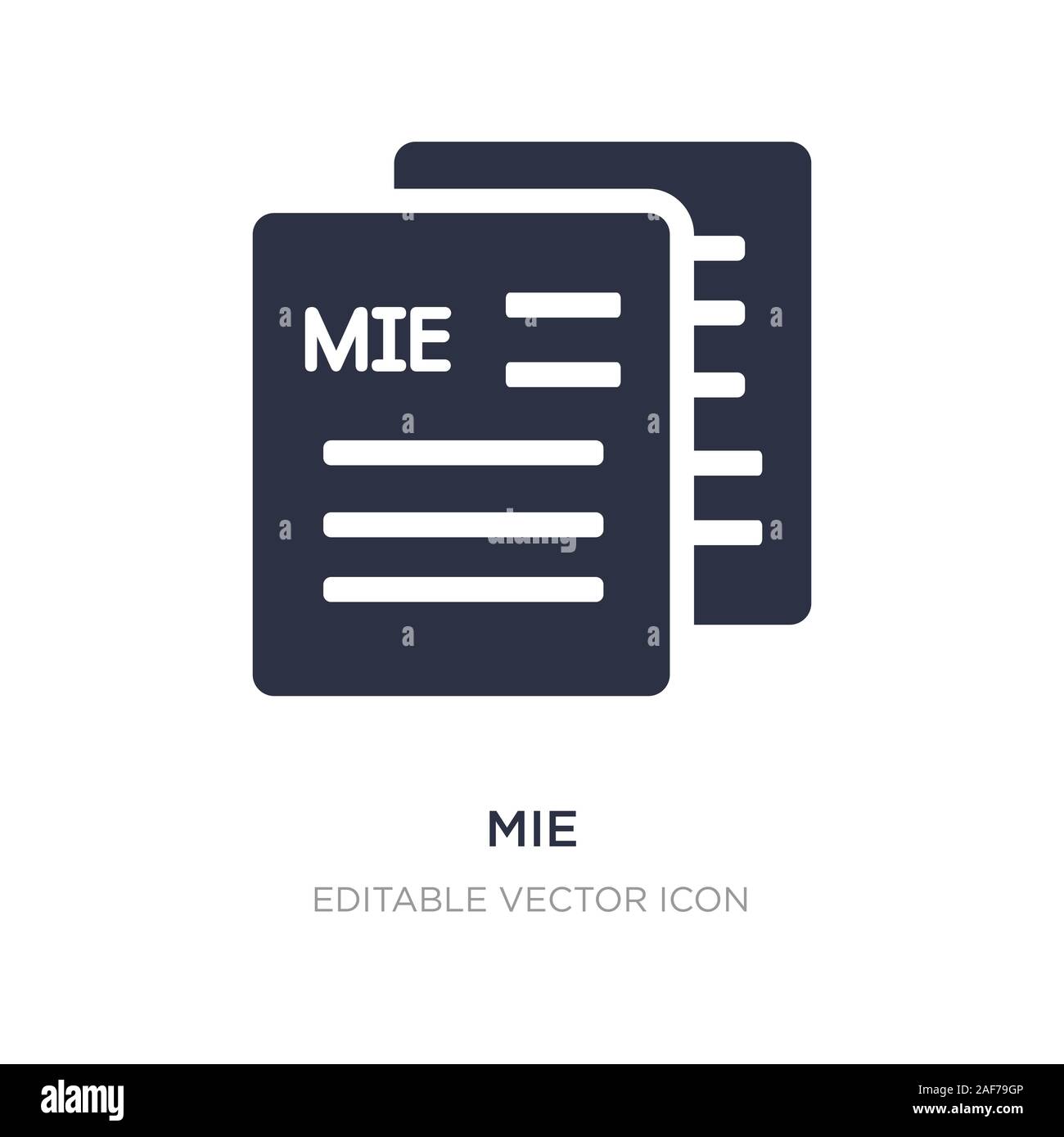 mie icon on white background. Simple element illustration from ...