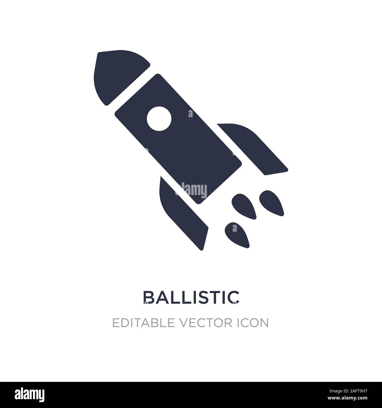 ballistic icon on white background. Simple element illustration from ...