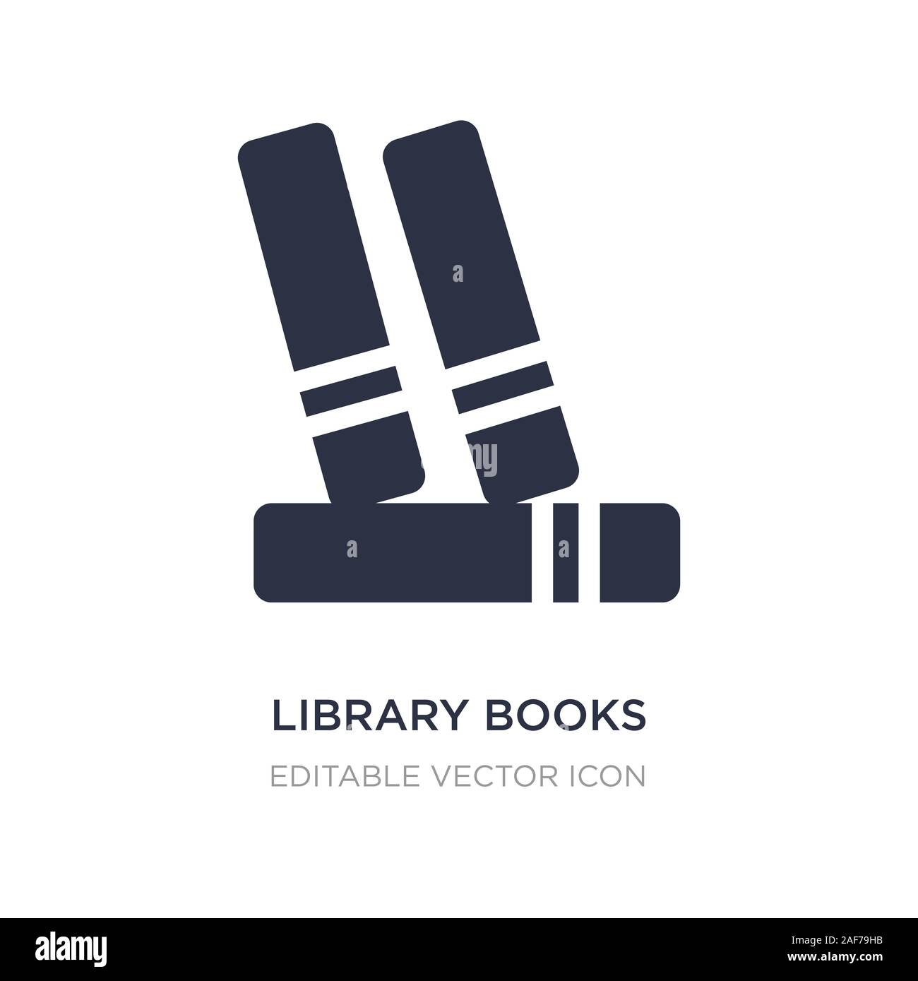 library books icon on white background. Simple element illustration ...