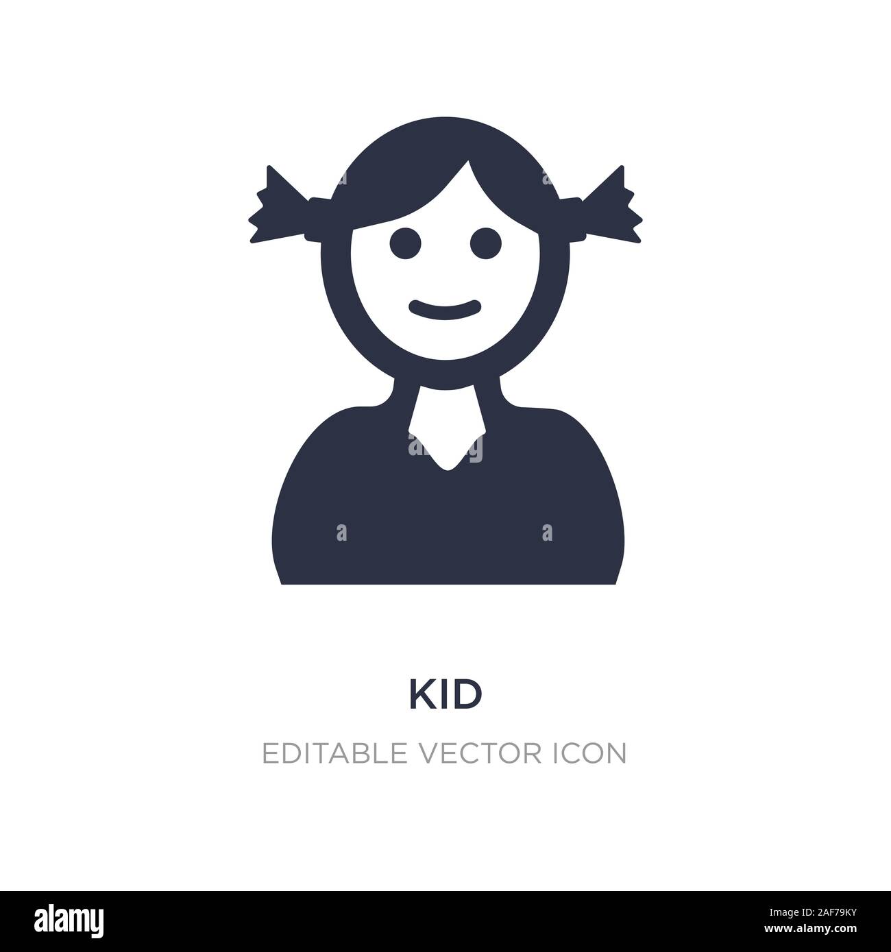 kid icon on white background. Simple element illustration from ...