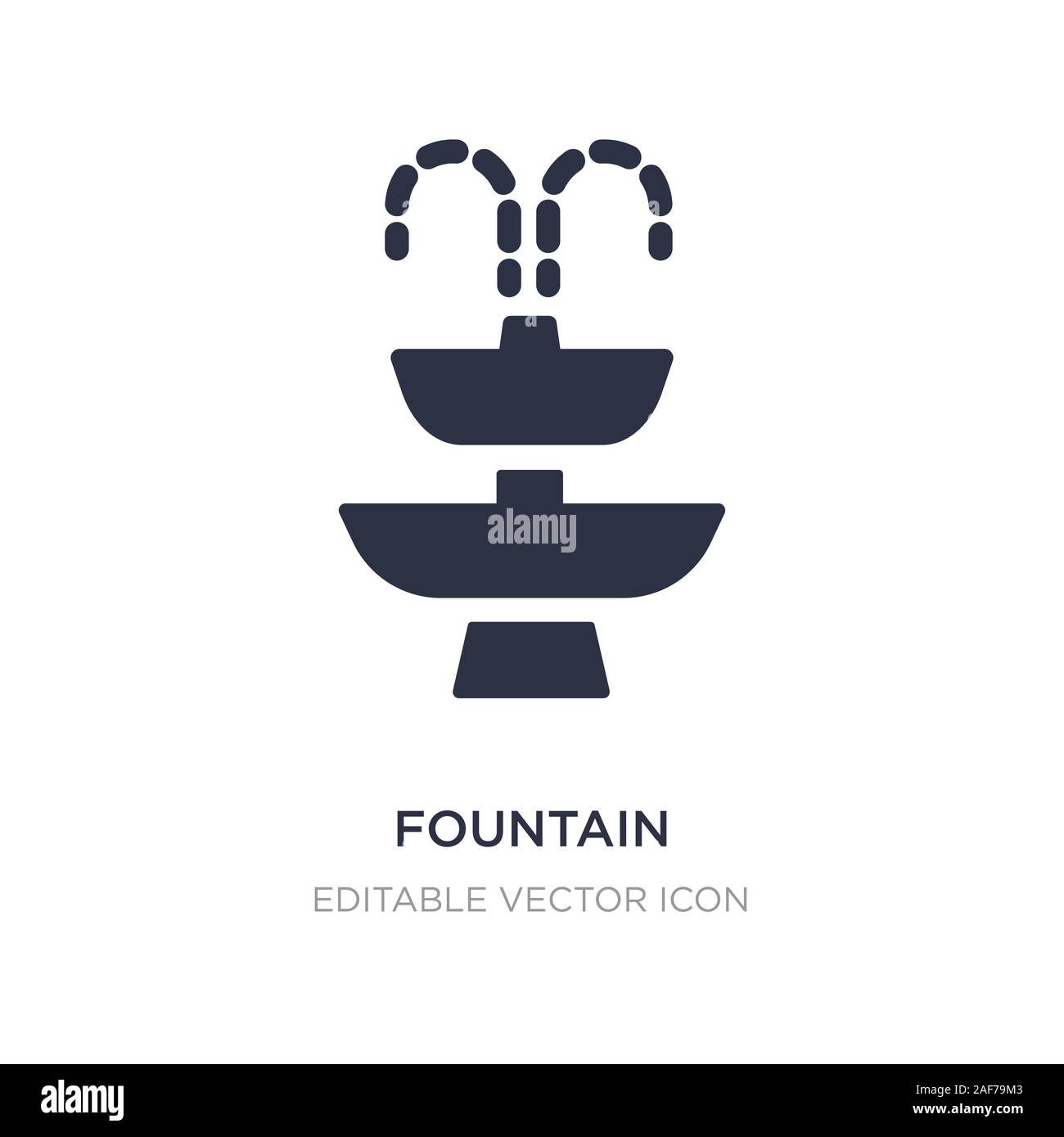 fountain icon on white background. Simple element illustration from ...