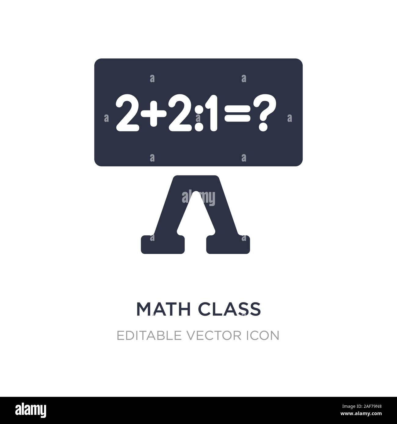 math class icon on white background. Simple element illustration from ...