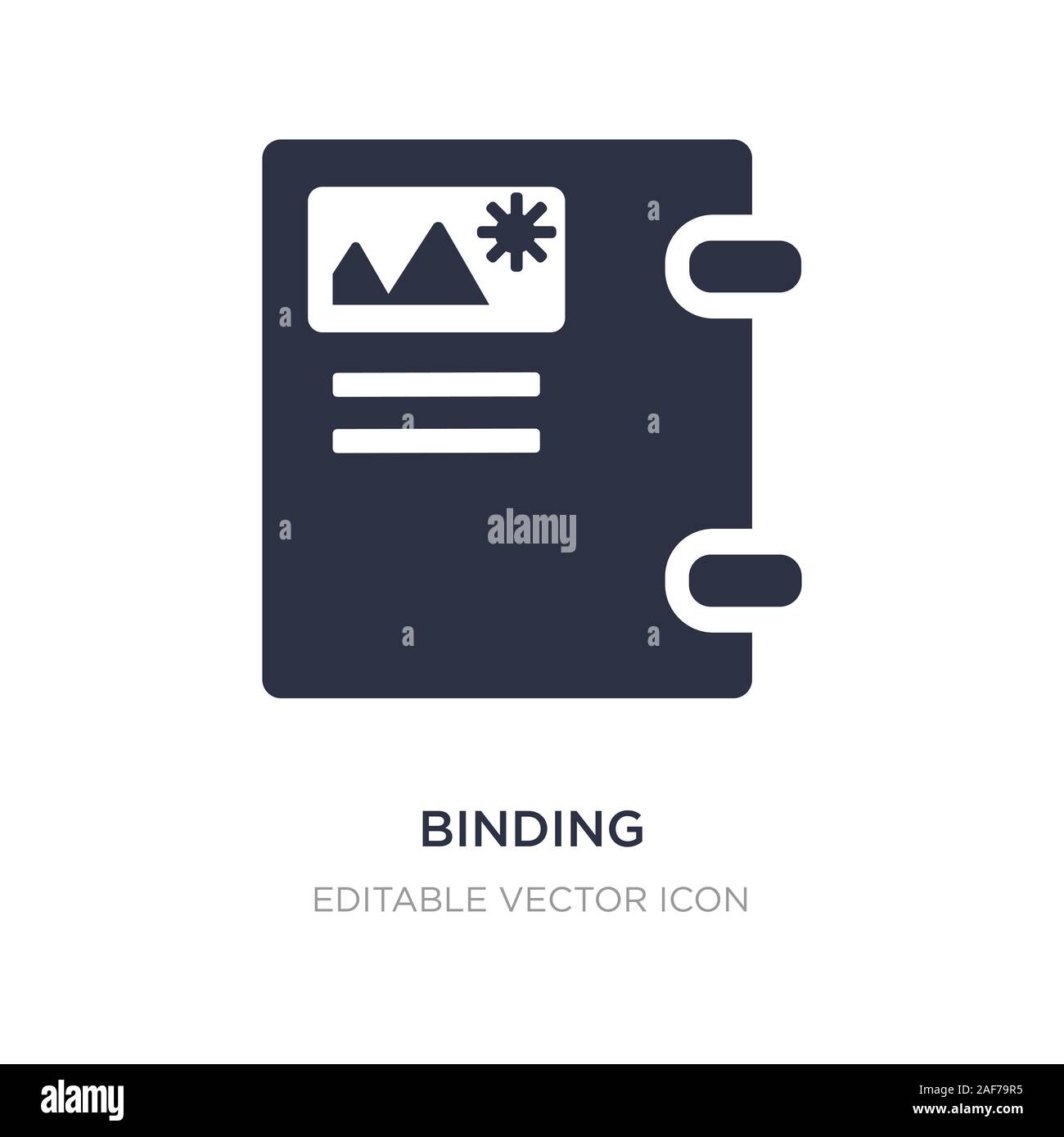 binding icon on white background. Simple element illustration from ...
