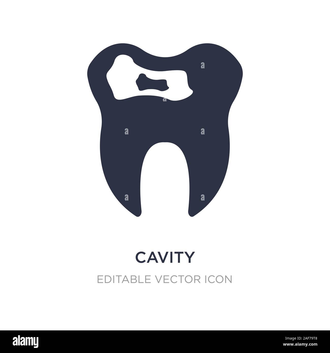 cavity icon on white background. Simple element illustration from ...