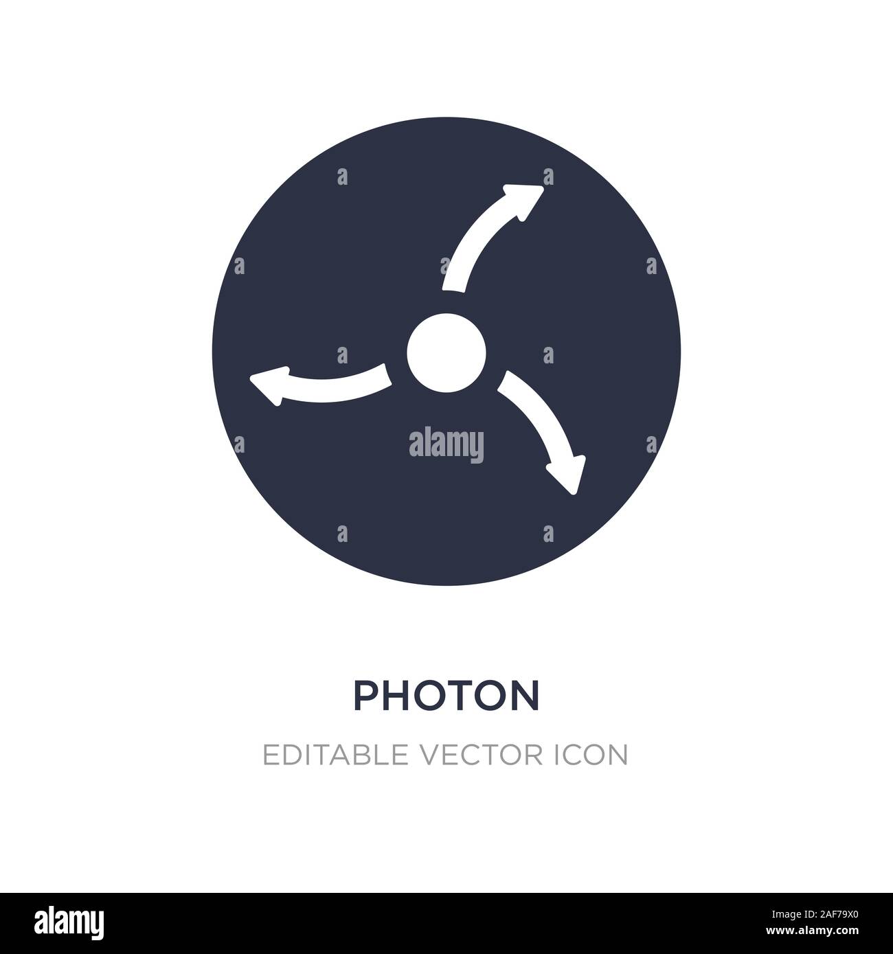 photon icon on white background. Simple element illustration from ...