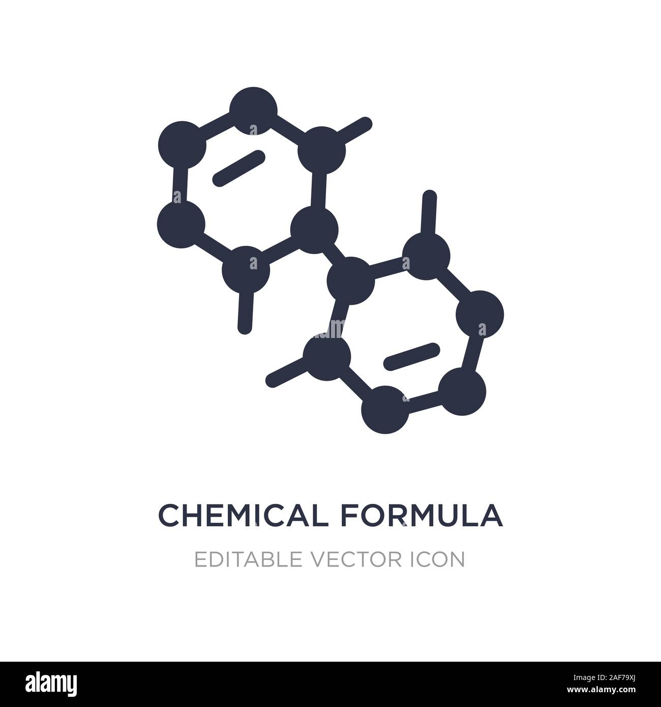 chemical formula icon on white background. Simple element illustration ...