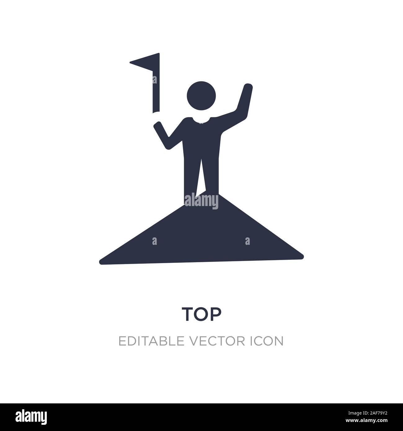 top icon on white background. Simple element illustration from ...