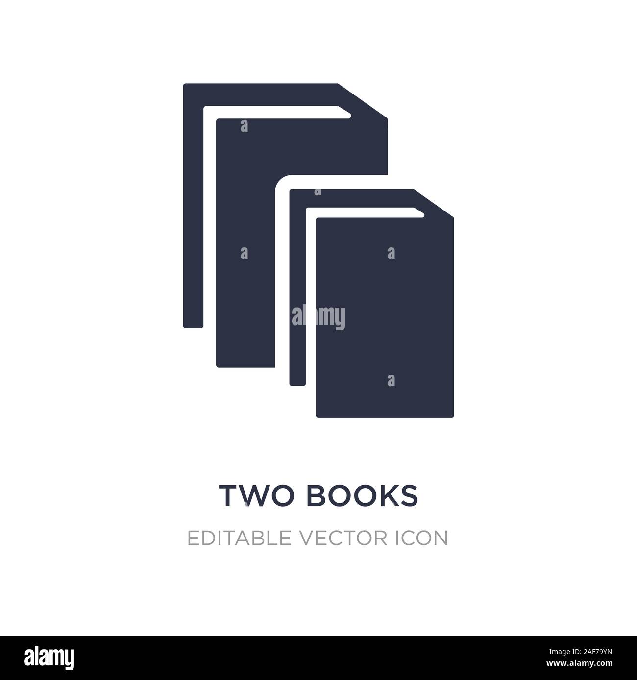 two books icon on white background. Simple element illustration from ...