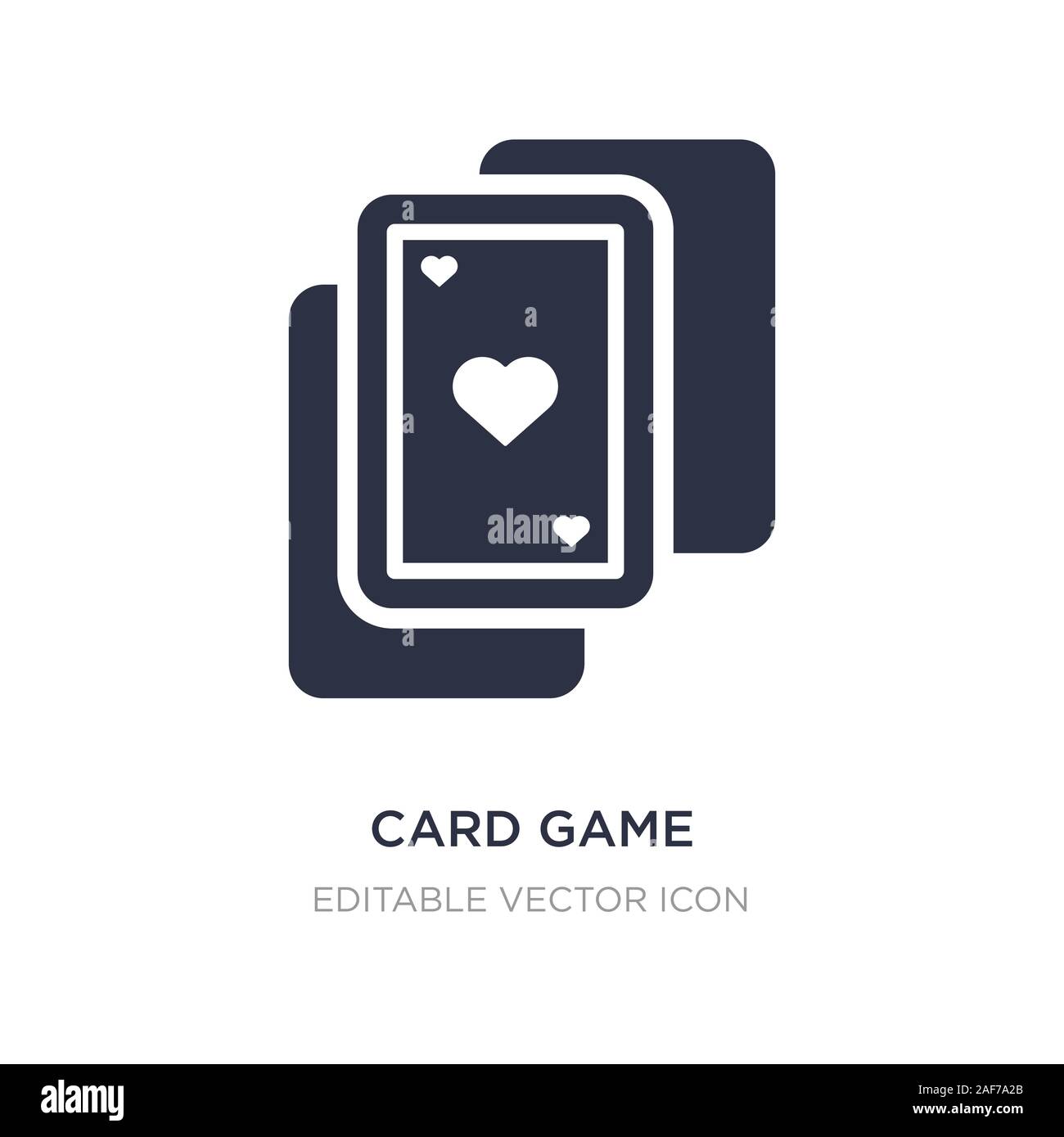 card game icon on white background. Simple element illustration from ...