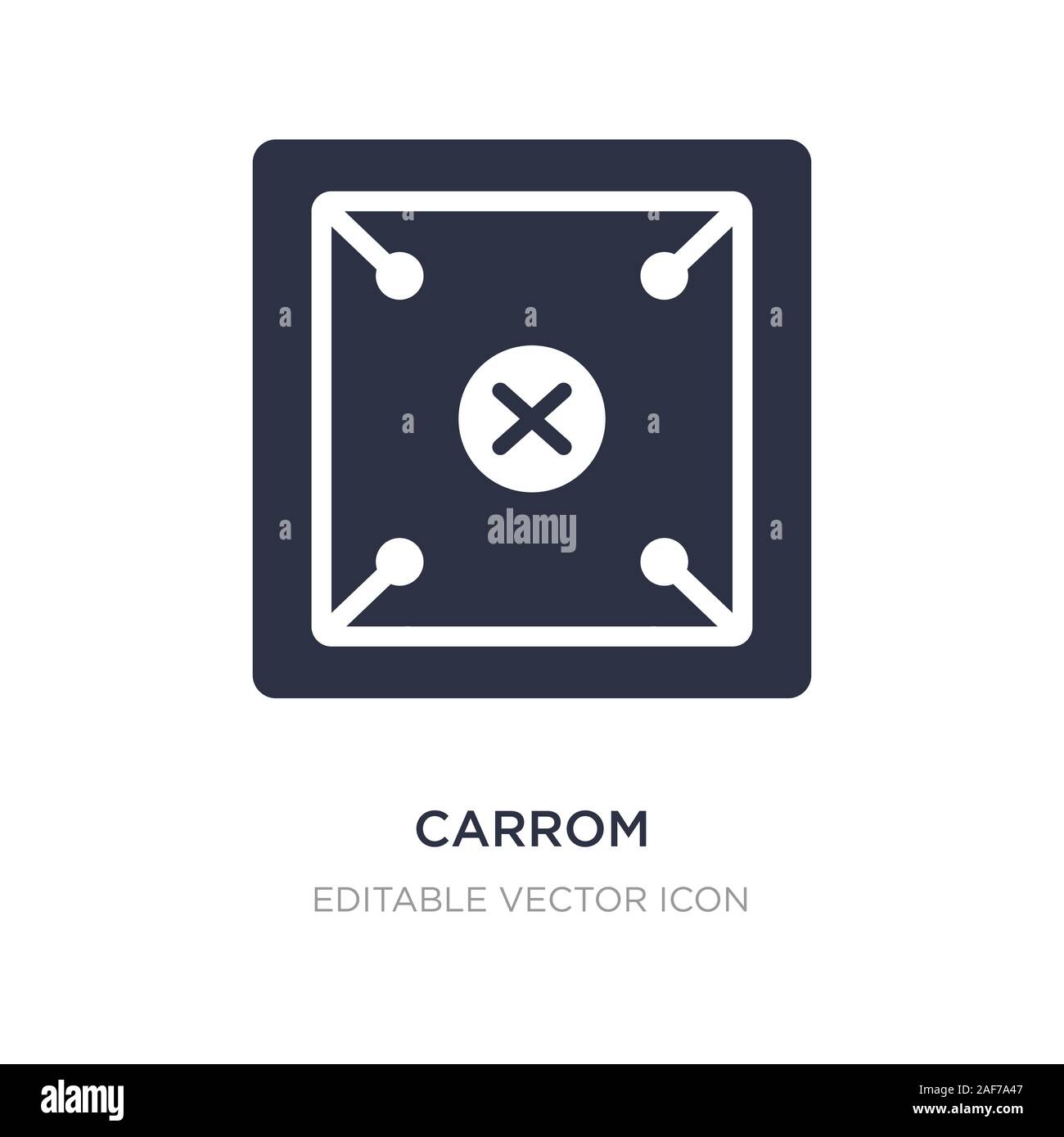 carrom icon on white background. Simple element illustration from ...
