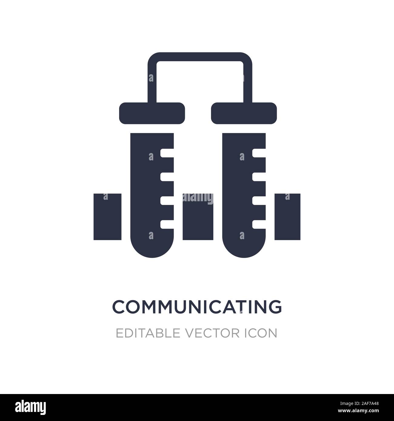 communicating vessels icon on white background. Simple element ...