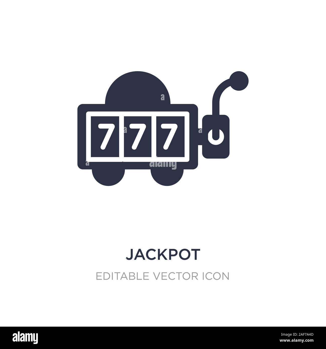 jackpot icon on white background. Simple element illustration from ...