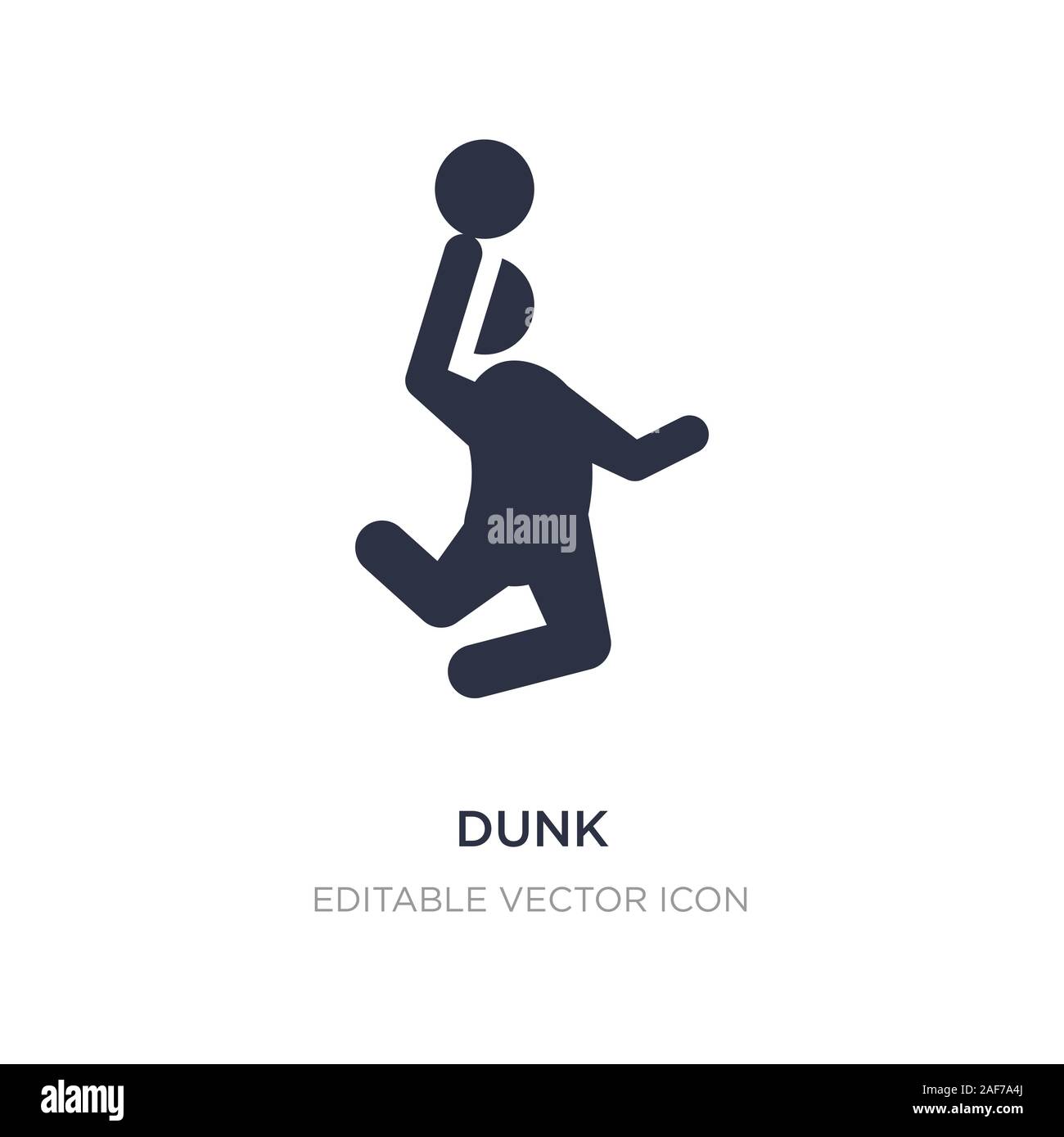 dunk icon on white background. Simple element illustration from ...